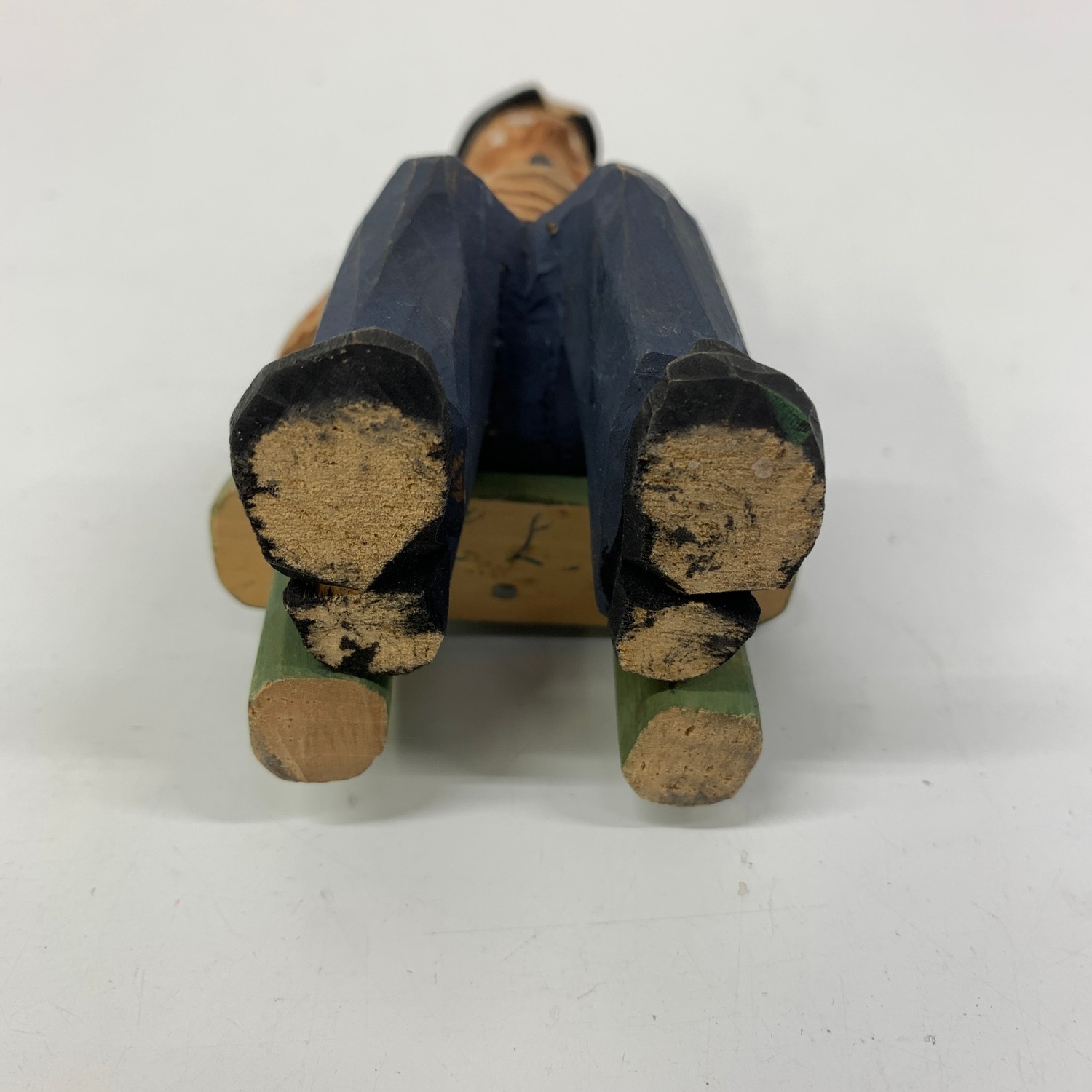 Träfiguriner 2st Trä Figuriner Gubbar Gubbe Trägubbe Figurer Vintage ...
